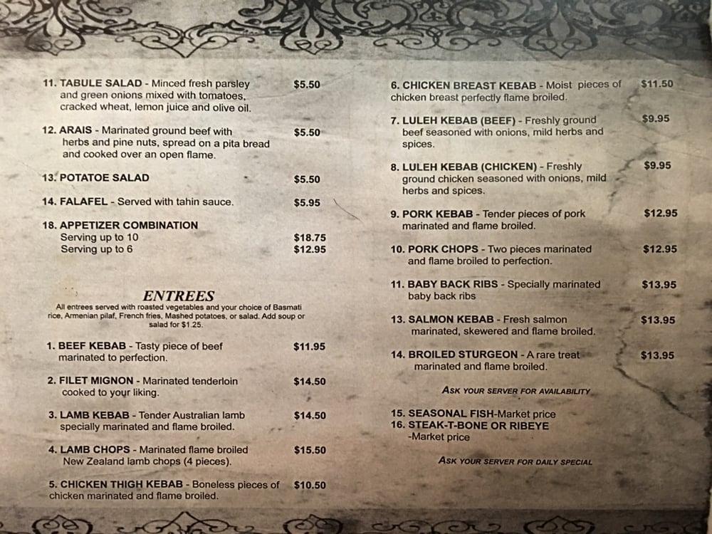 Menu at Golden Skewer Restaurant & Banquet Hall, Montebello
