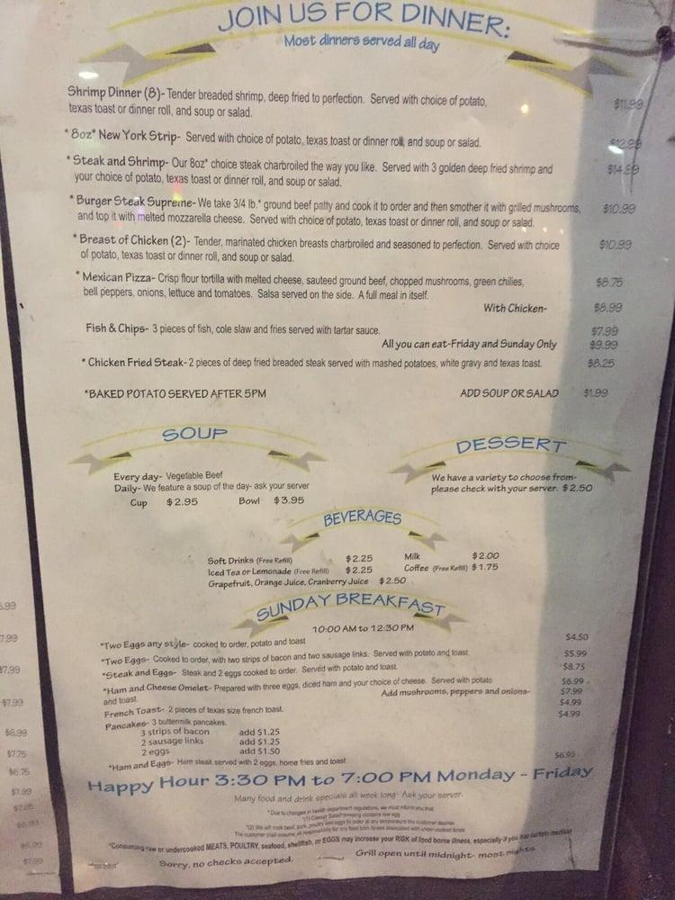 Menu at Stackers Restaurant, Phoenix