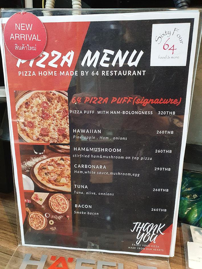 Menu at 64 Restaurant (Sixty Four Restaurant), Bangkok
