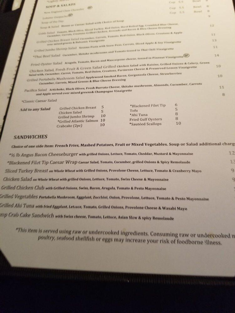 Menu at Bernardin's Restaurant At Ratcliffe, Charlotte