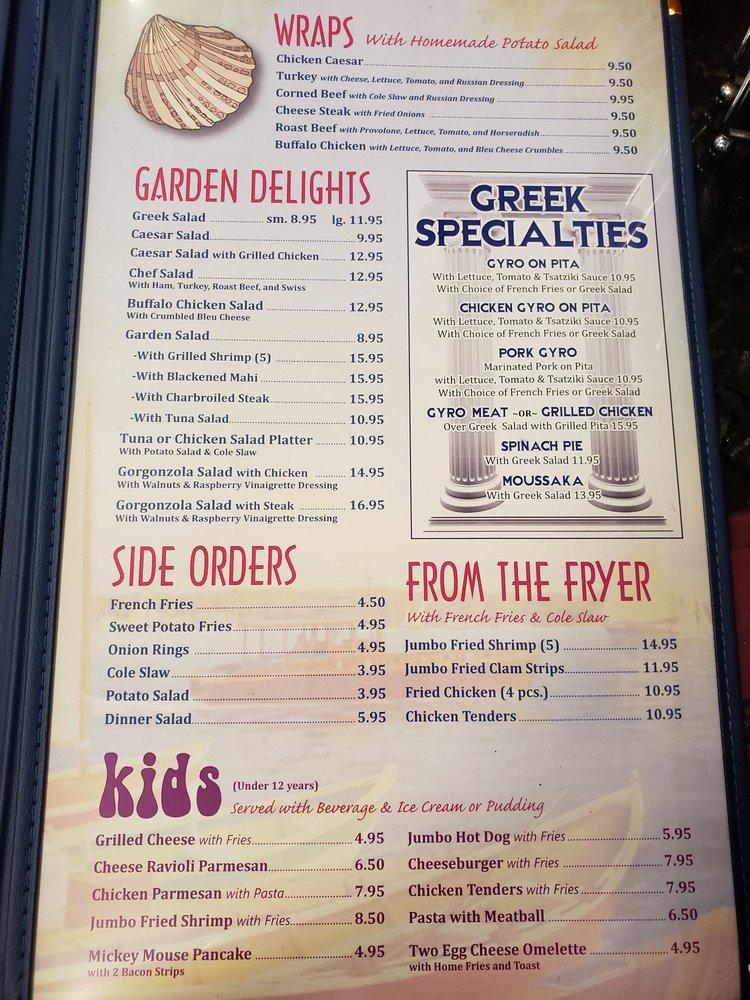 Menu at Key West Diner restaurant, Stuart, NW Federal Hwy