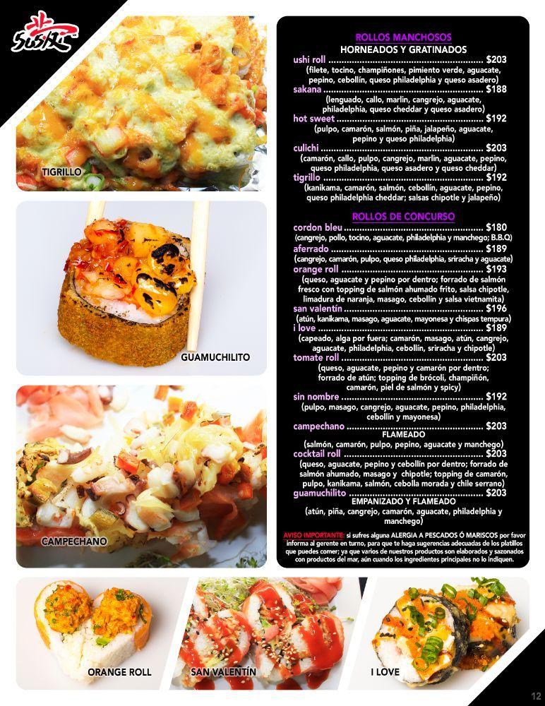 Carta de Sushi Bar & Delivery, Mexicali, Calzada Cetys 1385 Centro ...