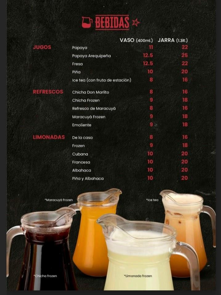 Carta del restaurante Chef Parrillero Grill, Cerro Colorado, Ca. San ...