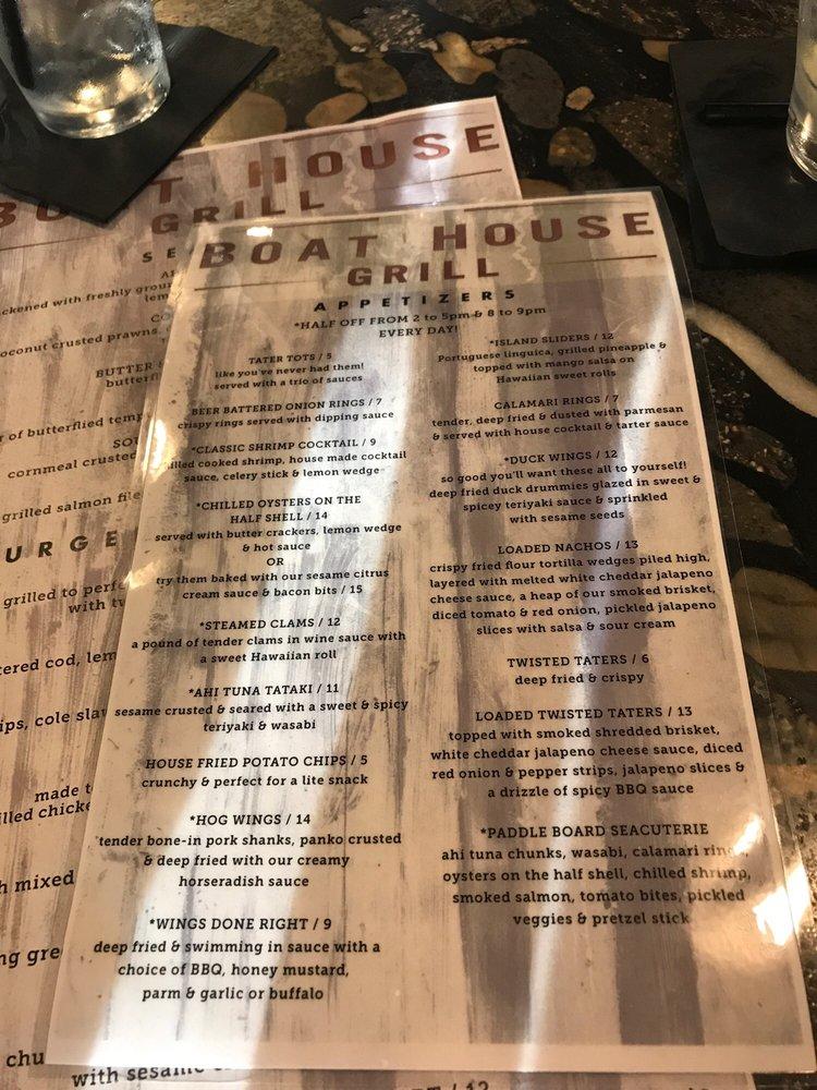 Carta de parrilla Boat House Grill, Lake Havasu City