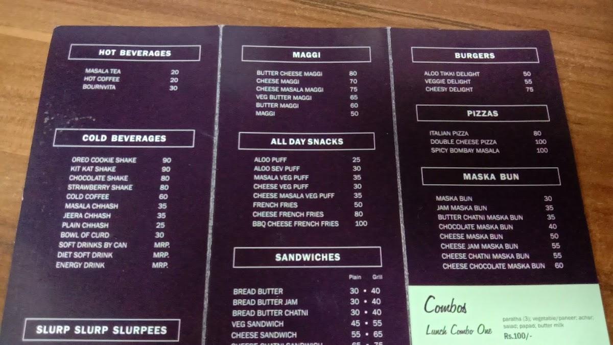 Menu at The Rain-tree Cafe, Ahmedabad