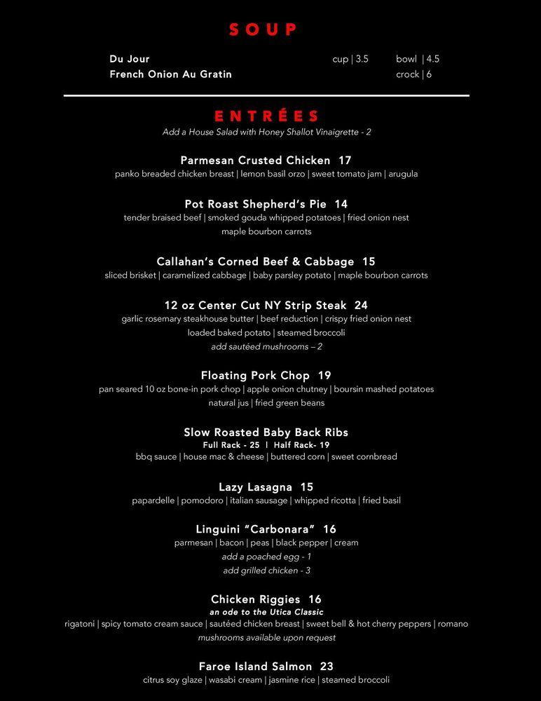 Menu at 773 North pub & bar, Grand Island