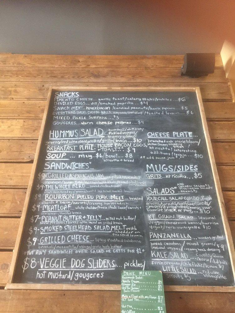 Menu at Kitchen Table cafe, Omaha, Farnam St