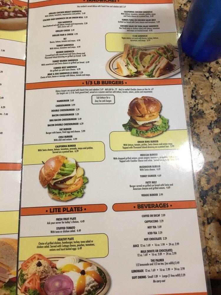 Menu at Parthenon Coney Island restaurant, Canton, Ford Rd