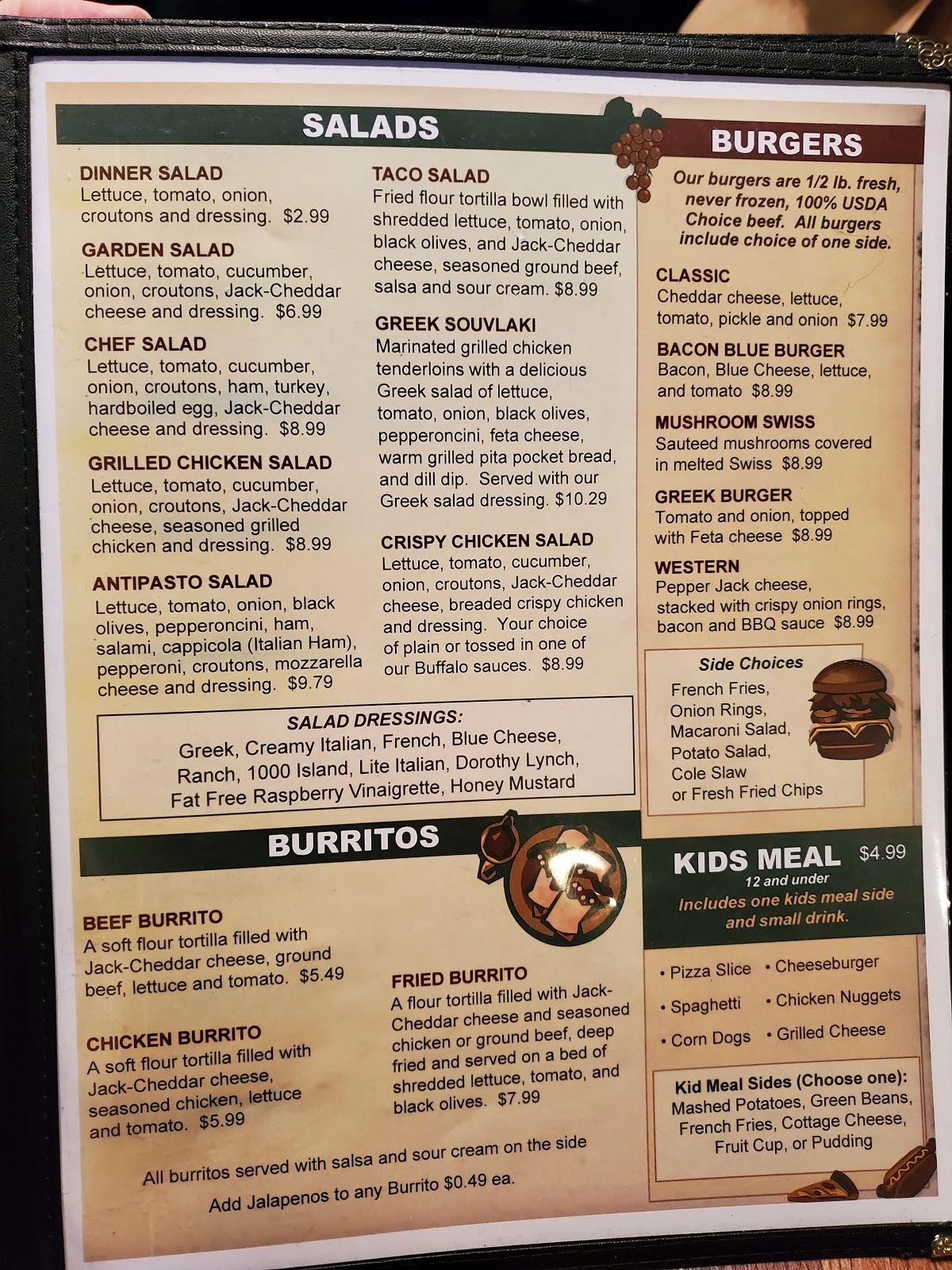 Menu at Poplar Restaurant, Andover