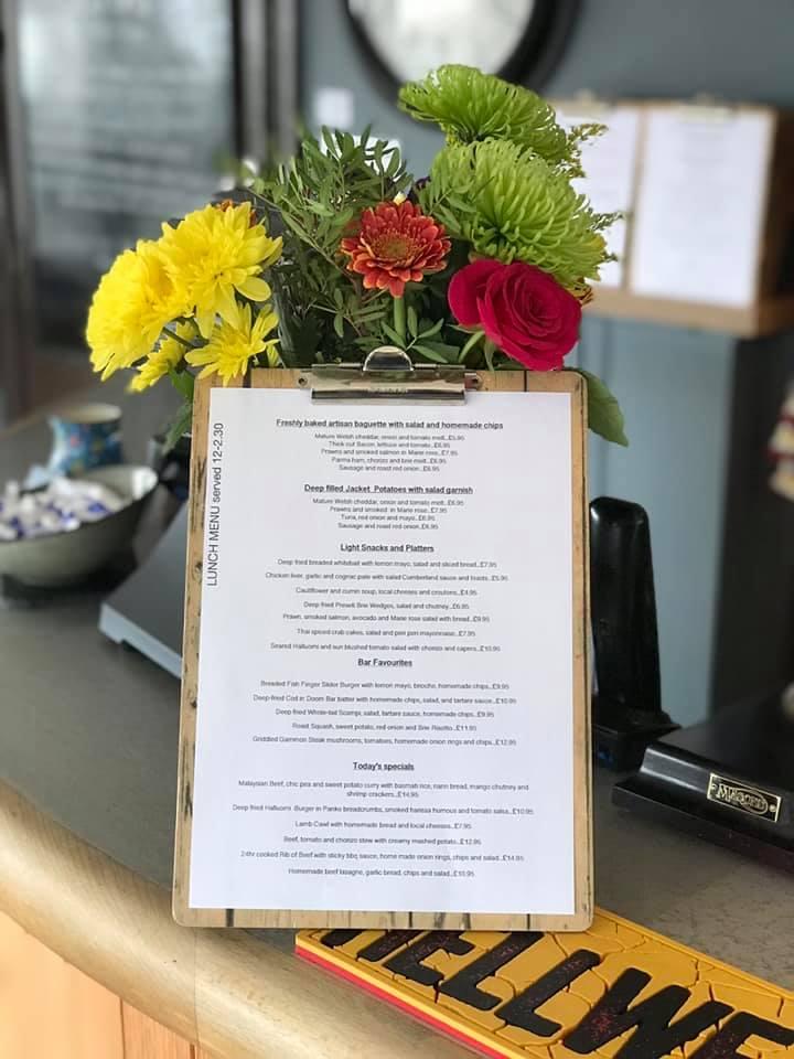 Menu at The Bar, Neyland