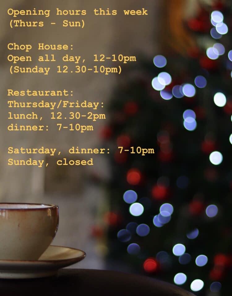 Menu at Champany Inn restaurant, Linlithgow