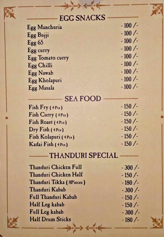 Menu at House of 360 Plates Restaurant, Mahabubabad