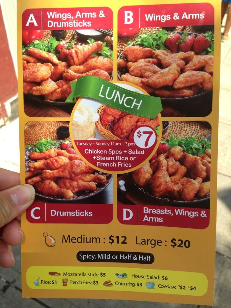 Menu at Boom Boom Chicken restaurant, Rutherford
