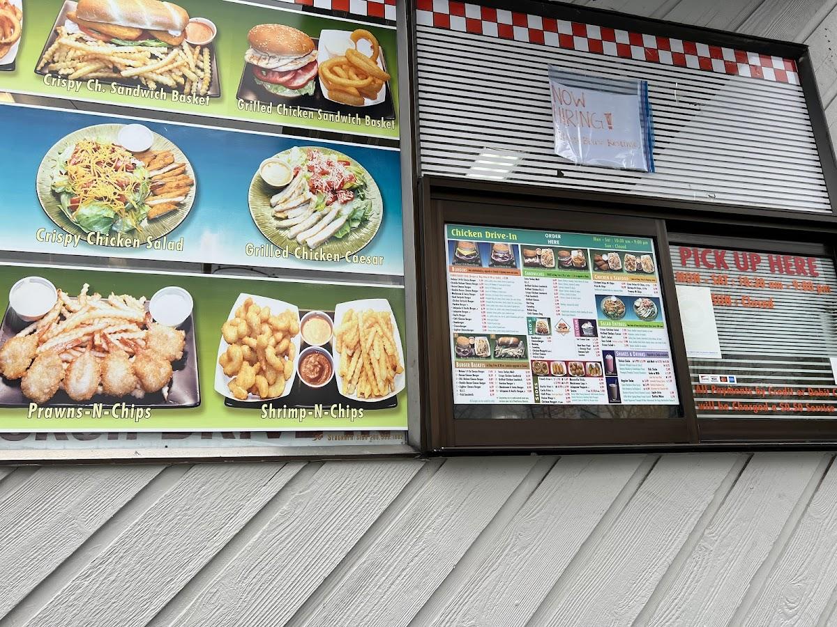 Menu at Chicken Drive-In restaurant, Lake Stevens