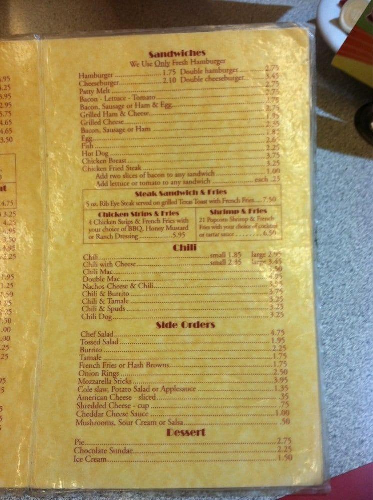 Menu at Courtesy Diner restaurant, St. Louis, Hampton Ave
