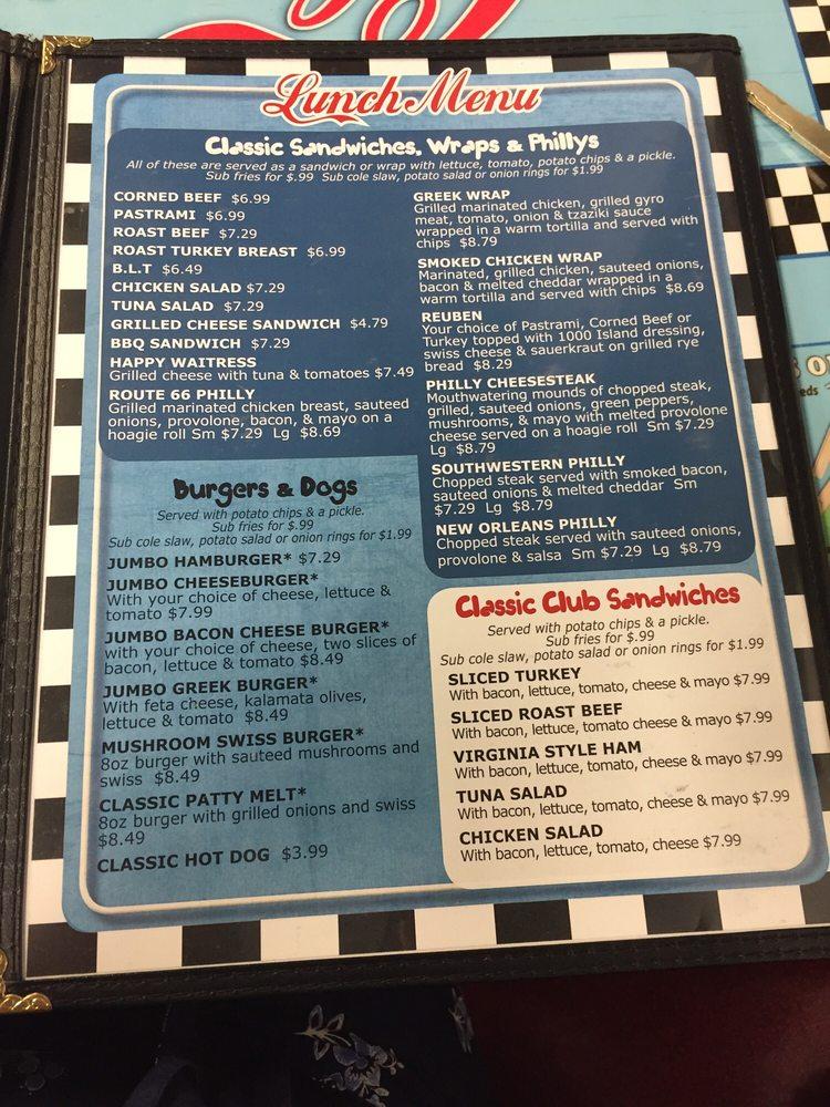 Menu at Classic Diner restaurant, Virginia Beach, Providence Sq Shop Ctr