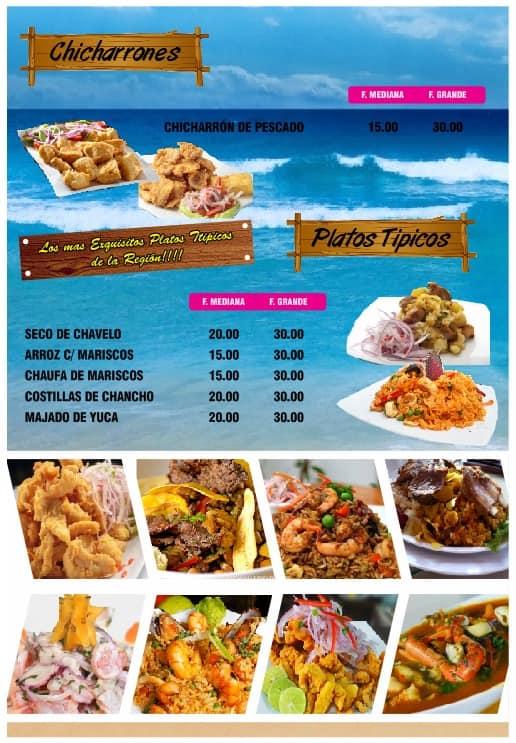 Menu at El Chevere-Cevicheria Piura restaurant, Piura