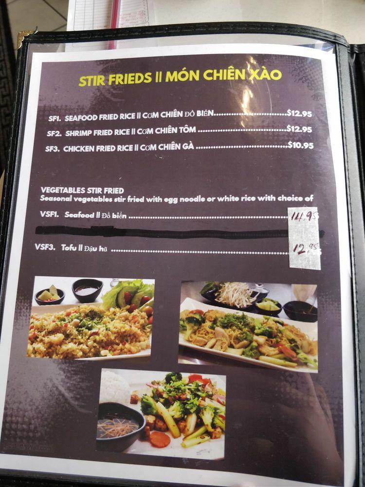 Menu at Pho 128 restaurant, Vaughan