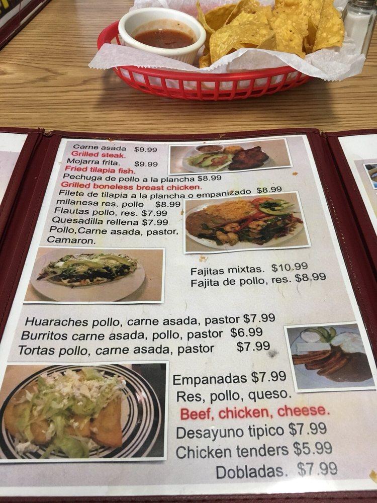 Menu at Shelly's Food, Comida Latina restaurant, Richmond
