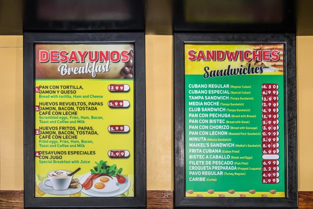 Menu at Maikel's Kitchen pub & bar, Tampa, W Waters Ave