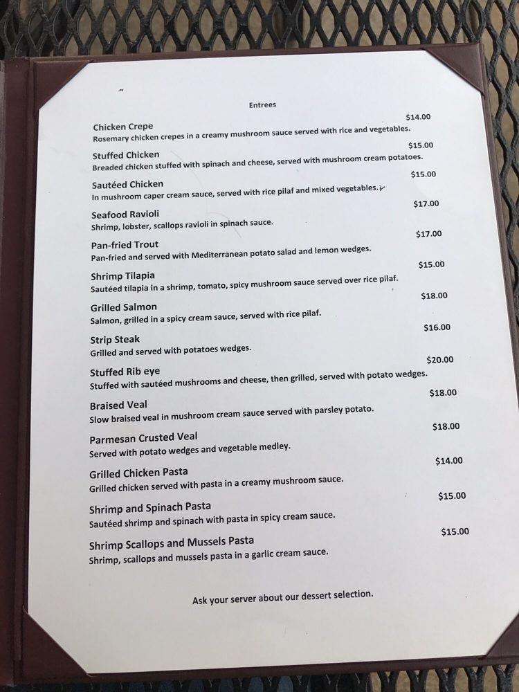 Menu at Taft Street Restaurant & Bar, St. Louis