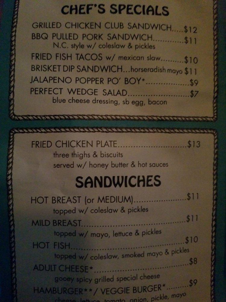 Menu at The Commodore pub & bar, New York City
