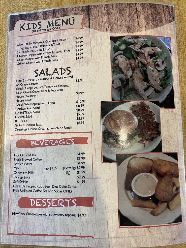 Menu at The Little Chef restaurant, Cooper