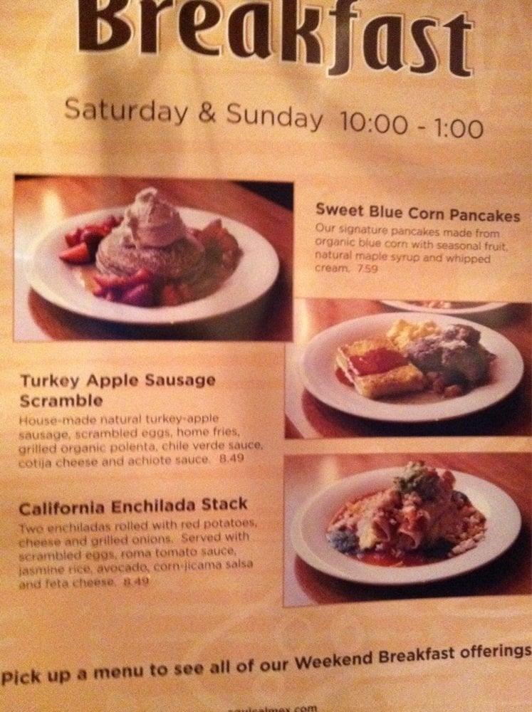 Menu at Aqui Cupertino restaurant, Cupertino