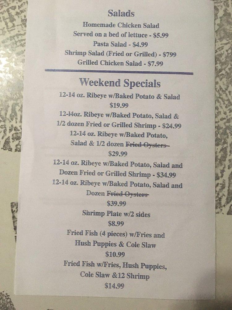 Menu at Joe Walts Smoking Grill BBQ, Monticello