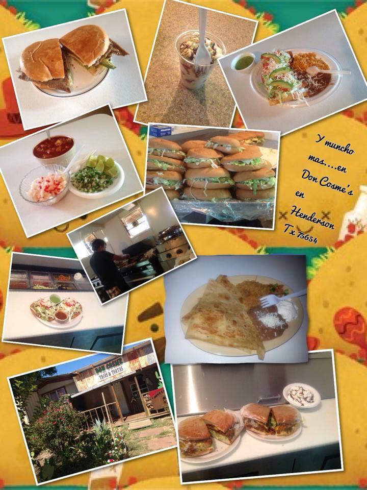 Menu at Tacos Don Cosme restaurant, Henderson