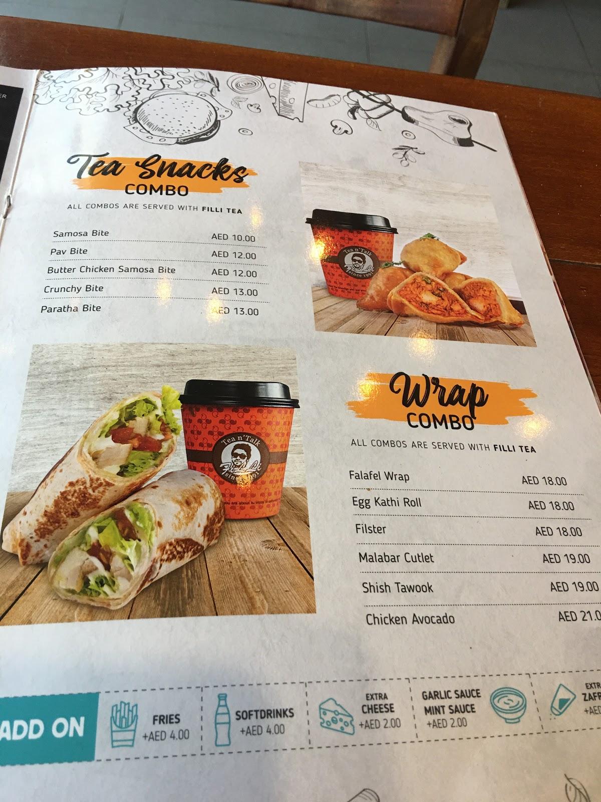 Menu at Filli Cafe, Sharjah, مسجد فيصل خلفان الرومي - Shop # 3
