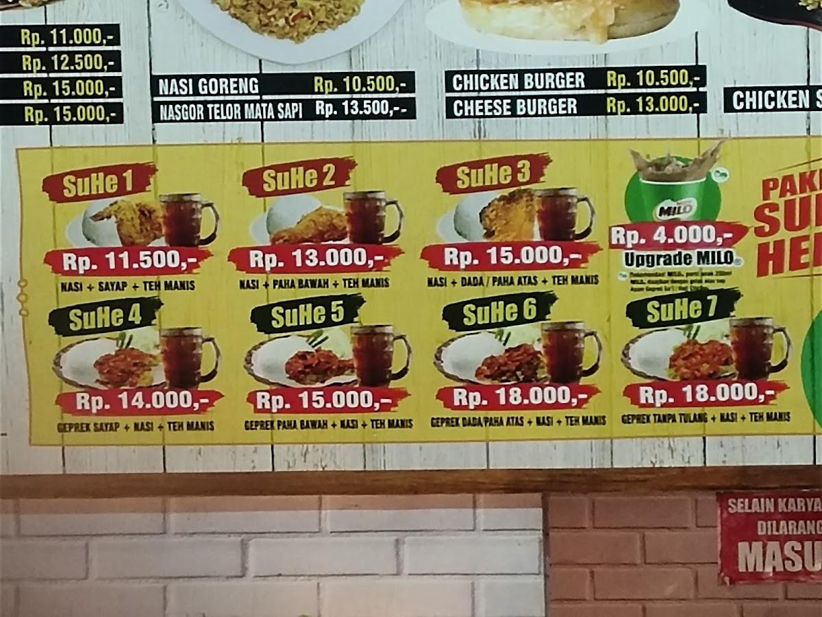 Menu at Ayam Geprek Sa'i Veteran Tuban restaurant, Tuban, Jl. Veteran No.24
