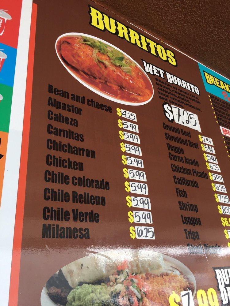 Menu at Casa Sanchez #1 restaurant, Long Beach, E Anaheim St