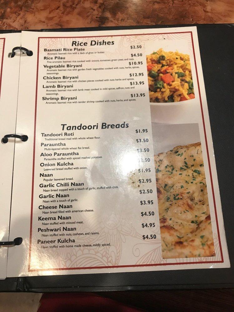 Menu at Mantra Indian Cuisine restaurant, Corona, 712 N Main St