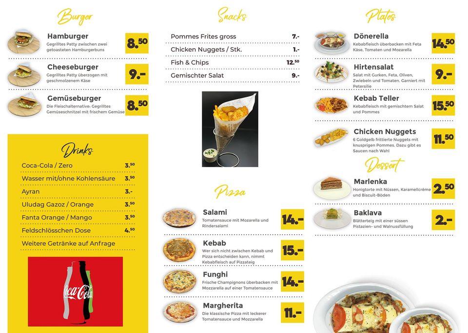 Menu at Cyber Pizz@/Kebab, Biel/Bienne