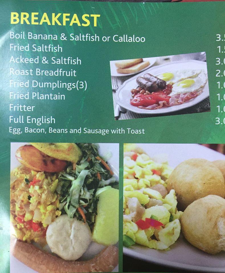 Menu at Camesas Caribbean & English Cuisine fast food, Wolverhampton