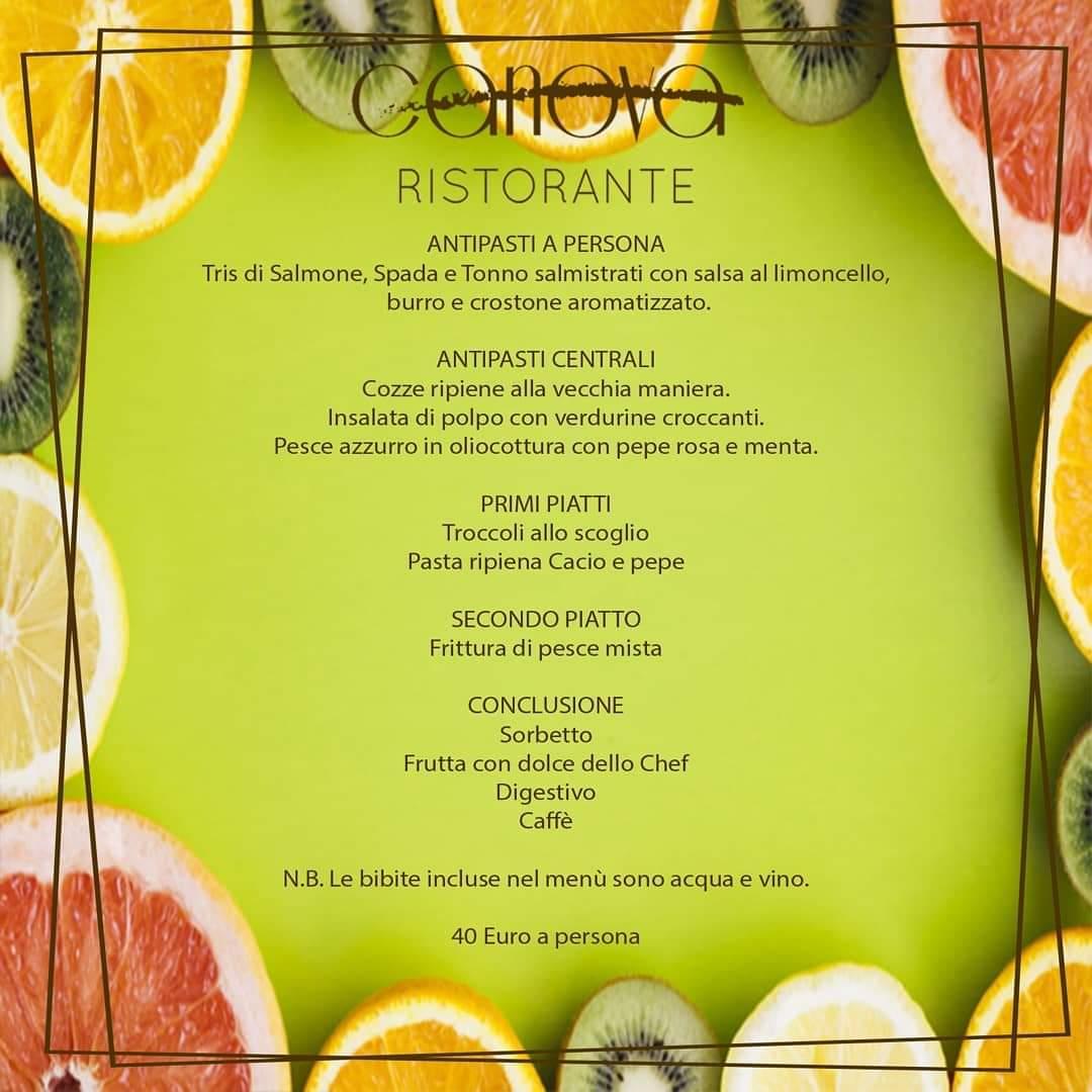 Menu da Ristorante Canova, Barletta