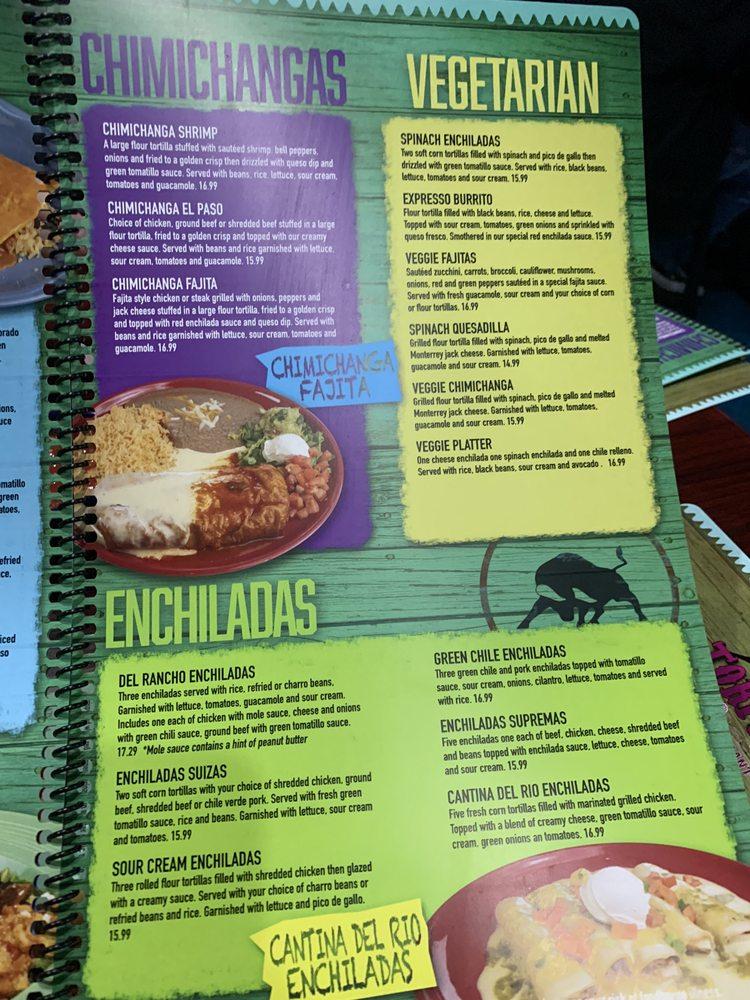 Menu at Torito Mexican Restaurant, North Haven
