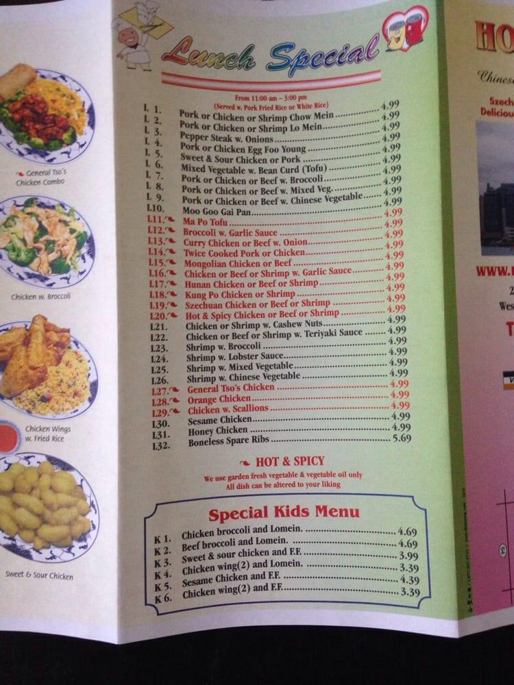 Menu at Hong Kong No. 1 restaurant, Cary, NC-55