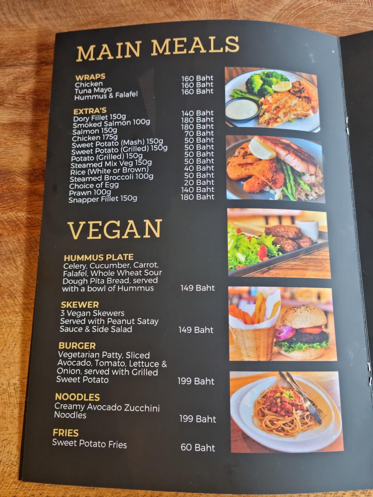 Menu at Trooper Eats restaurant, Chalong