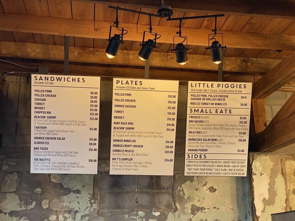 Menu at Hog Wild Beach & BBQ, Gulf Shores