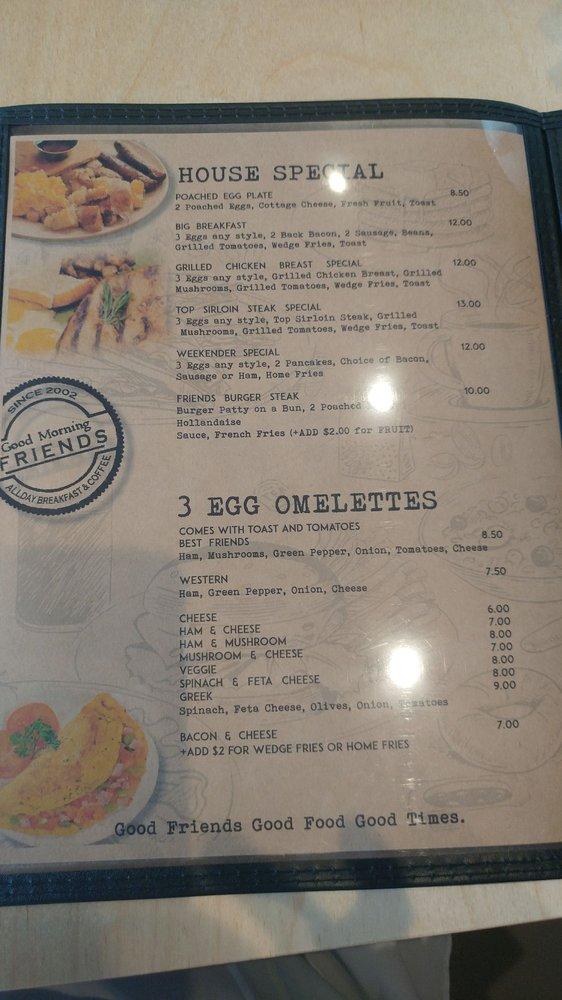 Menu at Good Morning! Friends All Day Breakfast restaurant, Toronto ...