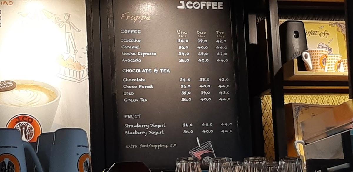 Menu at JCO DONUTS AND COFFEE cafe, Natar