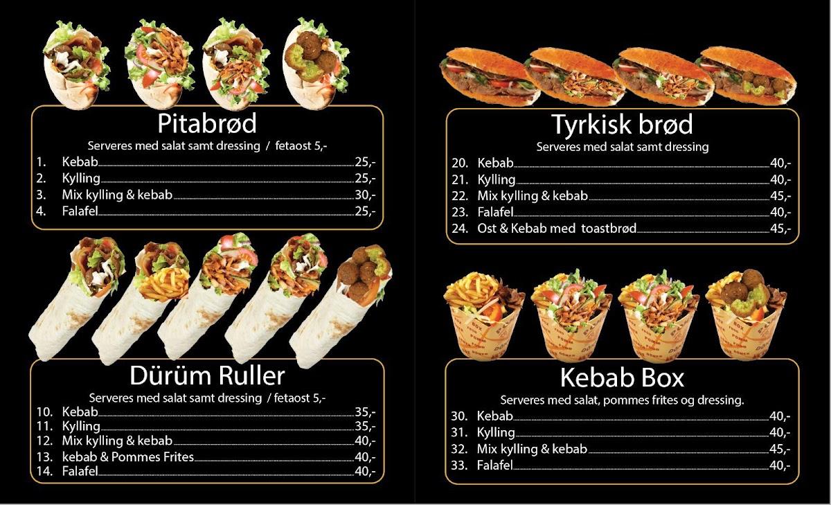 Menu at Jacobs Durumbar Frederikssund, Frederikssund
