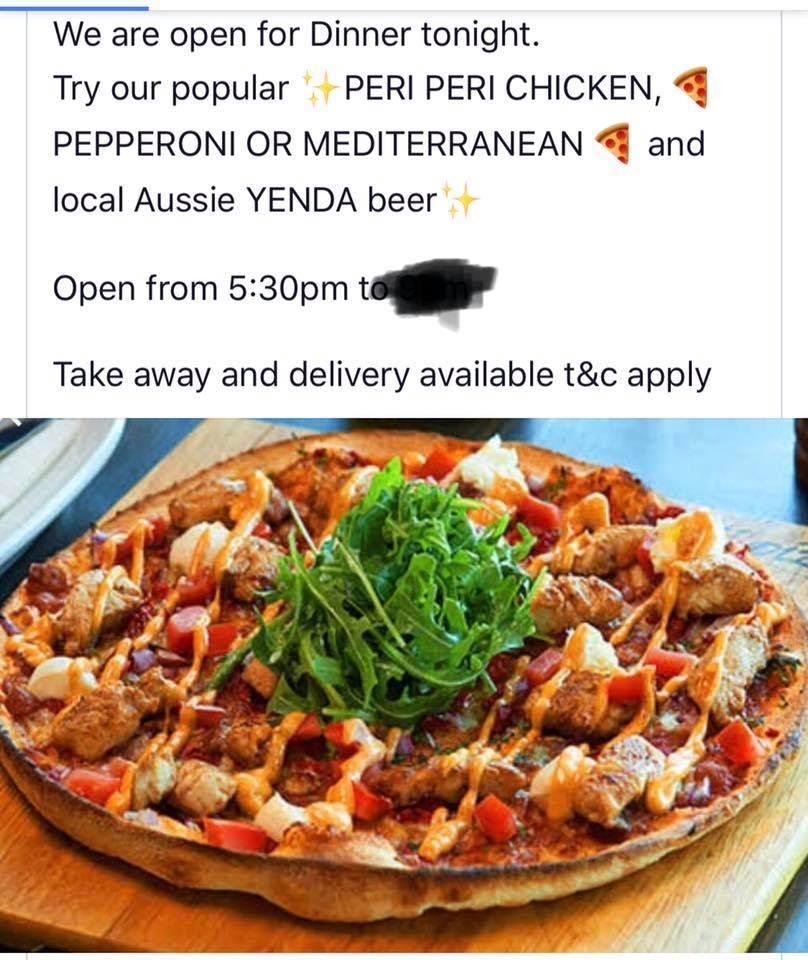 Menu at Lakeside Cafe & Restaurant @ burrill, Burrill Lake