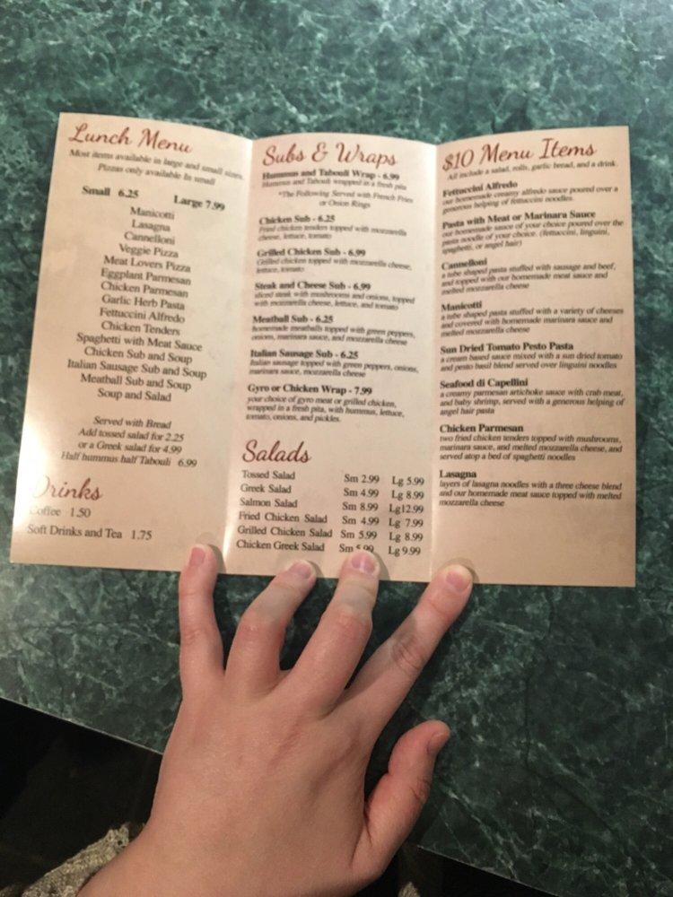 Menu at Margo's Mediterranean Cuisine restaurant, Griffin