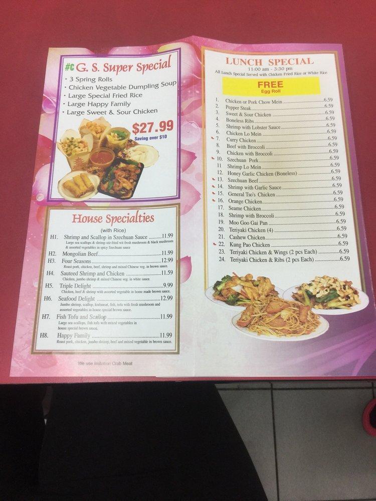 Menu at Chungwah Golden Star restaurant, Miami
