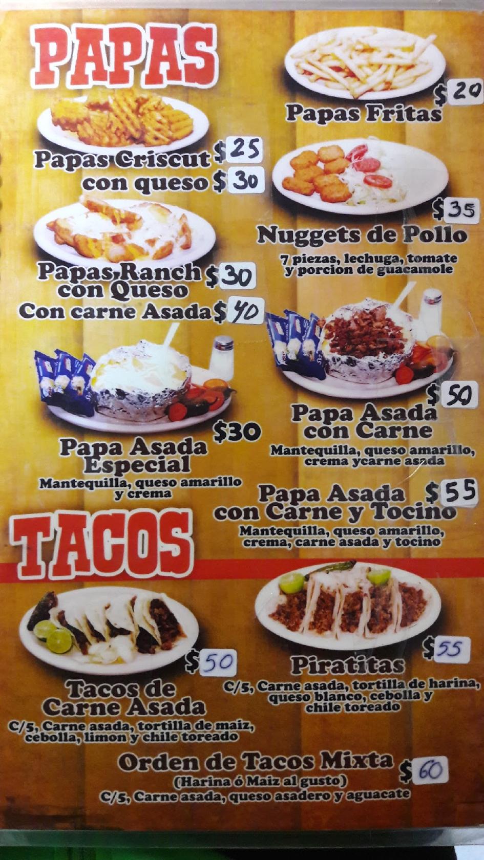 Carta del restaurante KANSAS, San Nicolás del los Garza