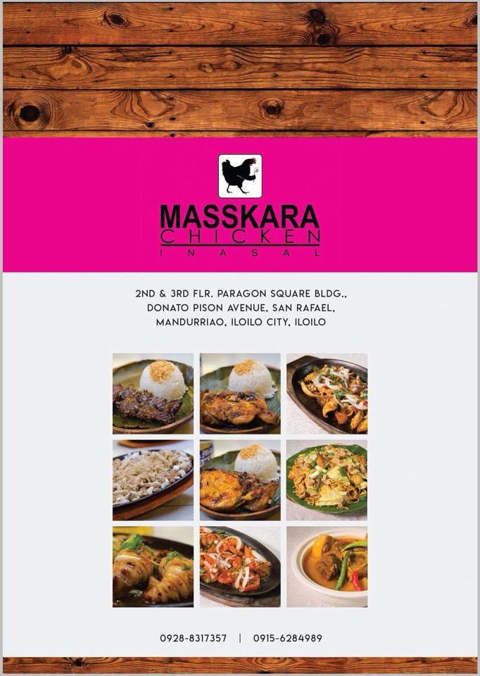 Menu at Masskara Chicken Inasal-Iloilo restaurant, Iloilo City