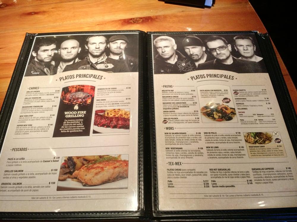 Carta del restaurante Rock&Feller's Alto Rosario, Rosario, S2013DJK